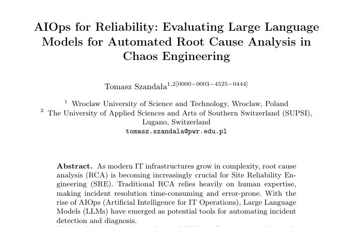 Report Finds LLMs Not Yet Ready to Replace SREs in Incident Management - InfoQ